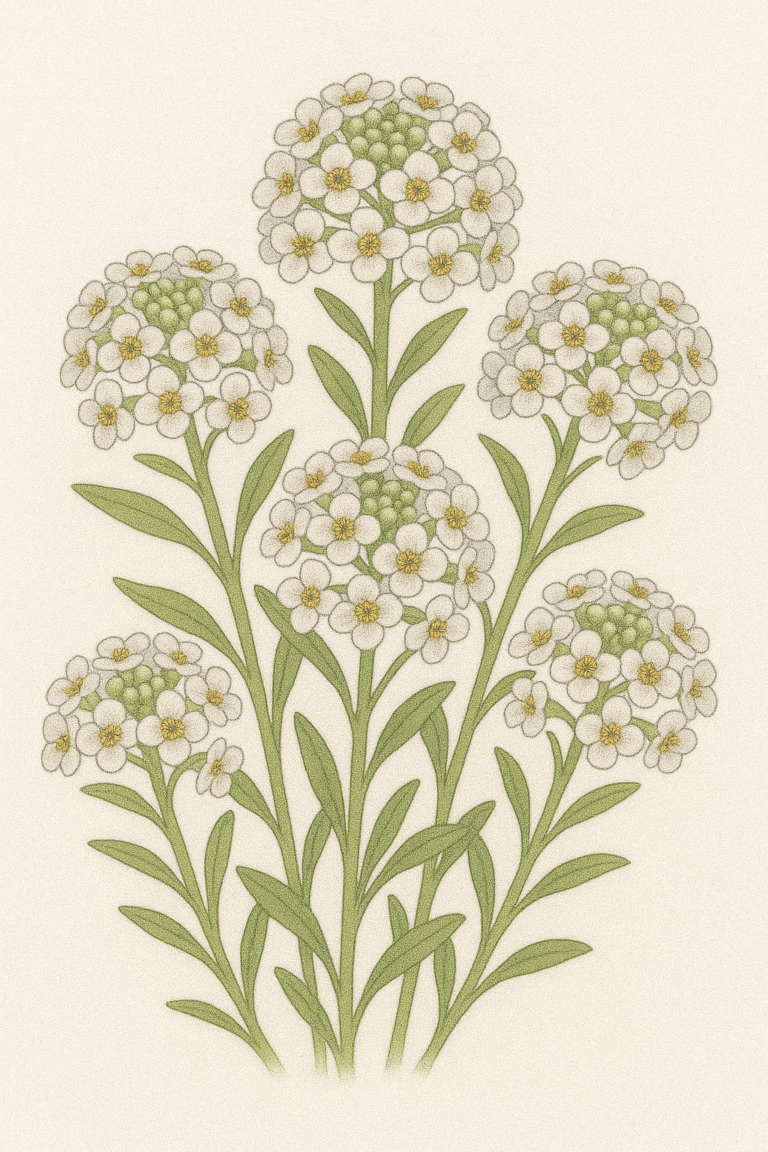1月12日の花：スイートアリッサム（Sweet Alyssum／Lobularia maritima）